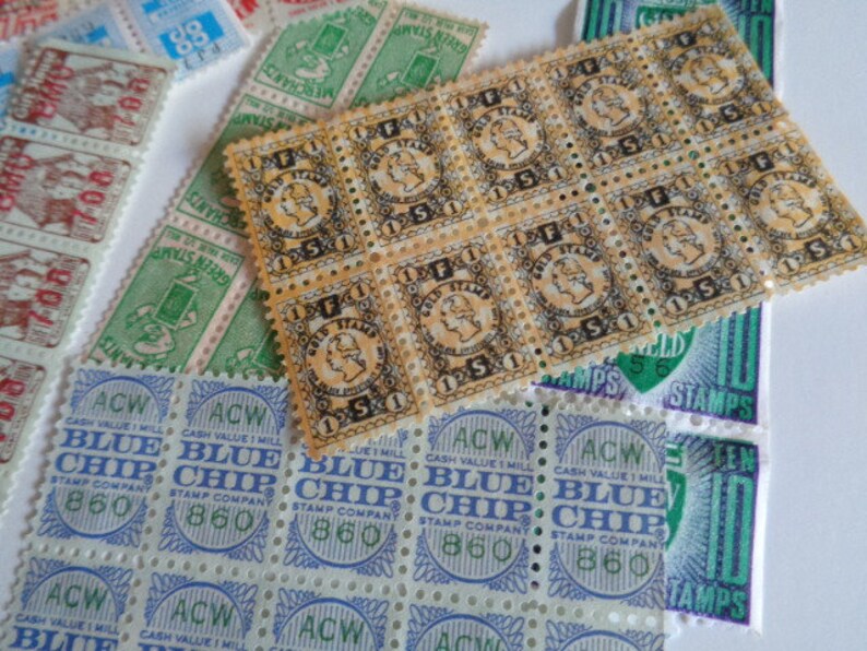 Vintage Trading Stamps Assortment Ephemera | Etsy