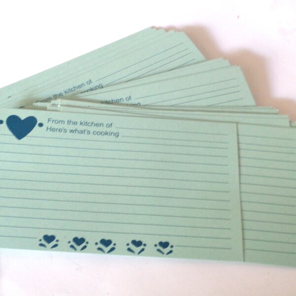 Blank Recipe Cards - Etsy