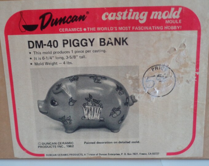 Vintage Duncan Casting Mold DM 40 Piggy Bank - Etsy