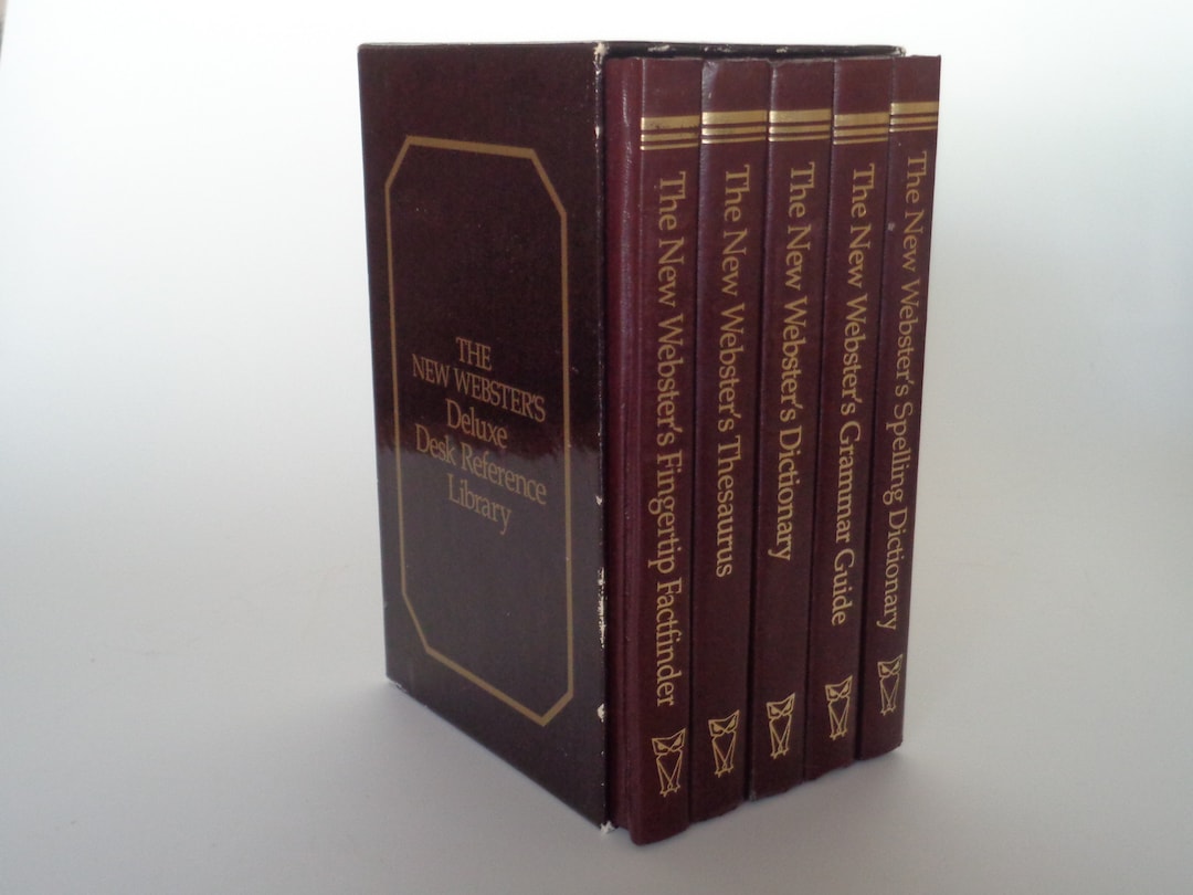 New Webster's Deluxe Desk Reference Library Boxed Set - Etsy