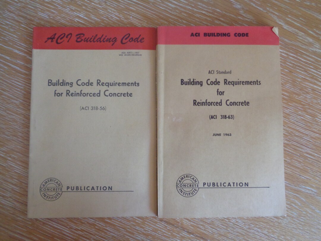 ACI Building Code Requirements for Reinforced Concrete Booklets Set of ...