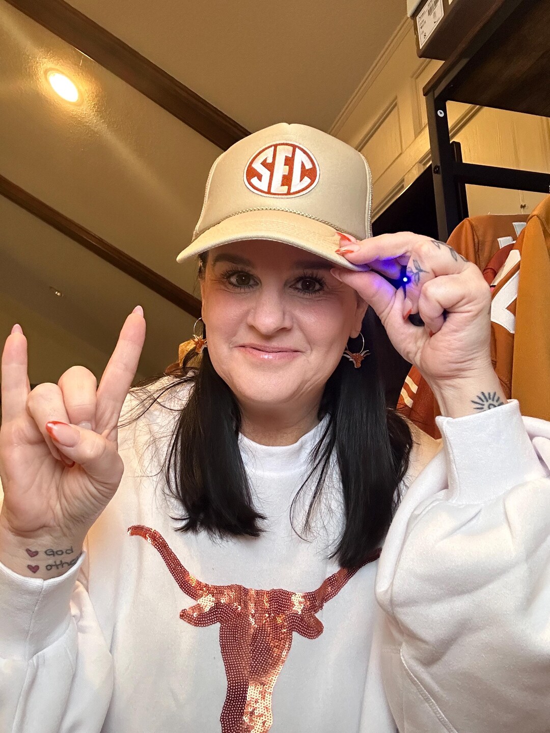 Burnt Orange University of Texas SEC Patch Trucker Hat!! Foam Front ...