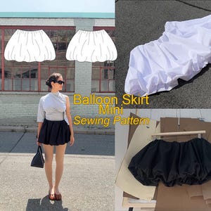Balloon Skirt / Bubble Skirt Sewing Pattern - Etsy