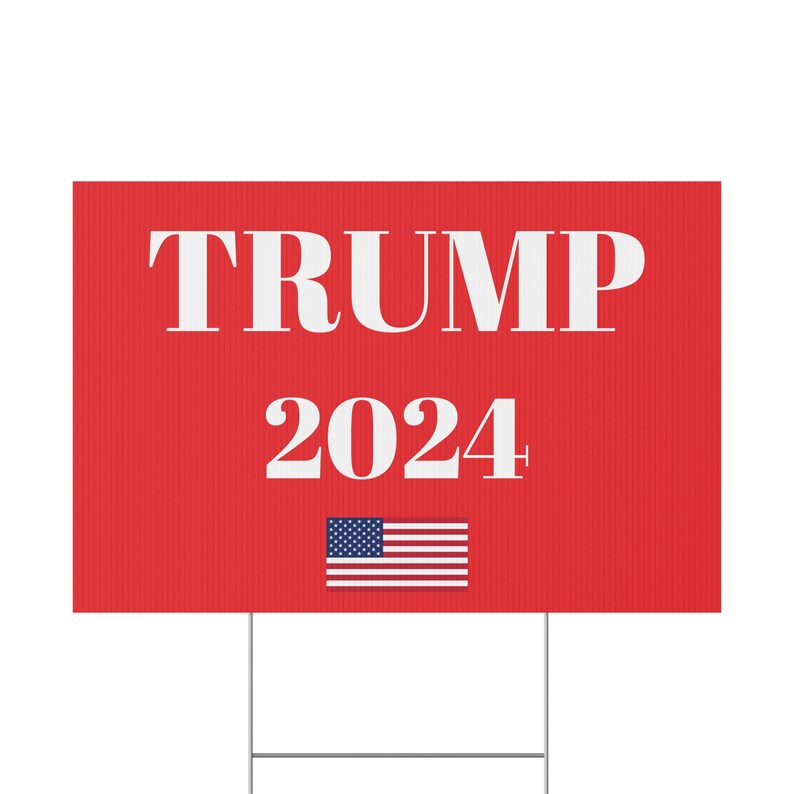 Trump 2024 Yardsign Trump 2024 Yard Sign DJT Yard Sign Donald J Trump ...