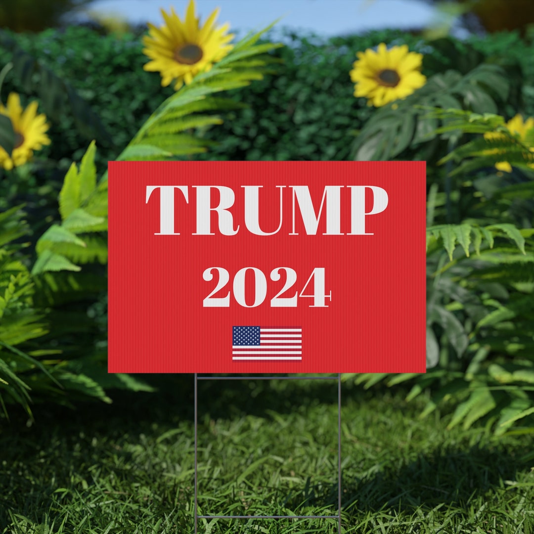 Trump 2024 Yardsign Trump 2024 Yard Sign DJT Yard Sign Donald J Trump ...