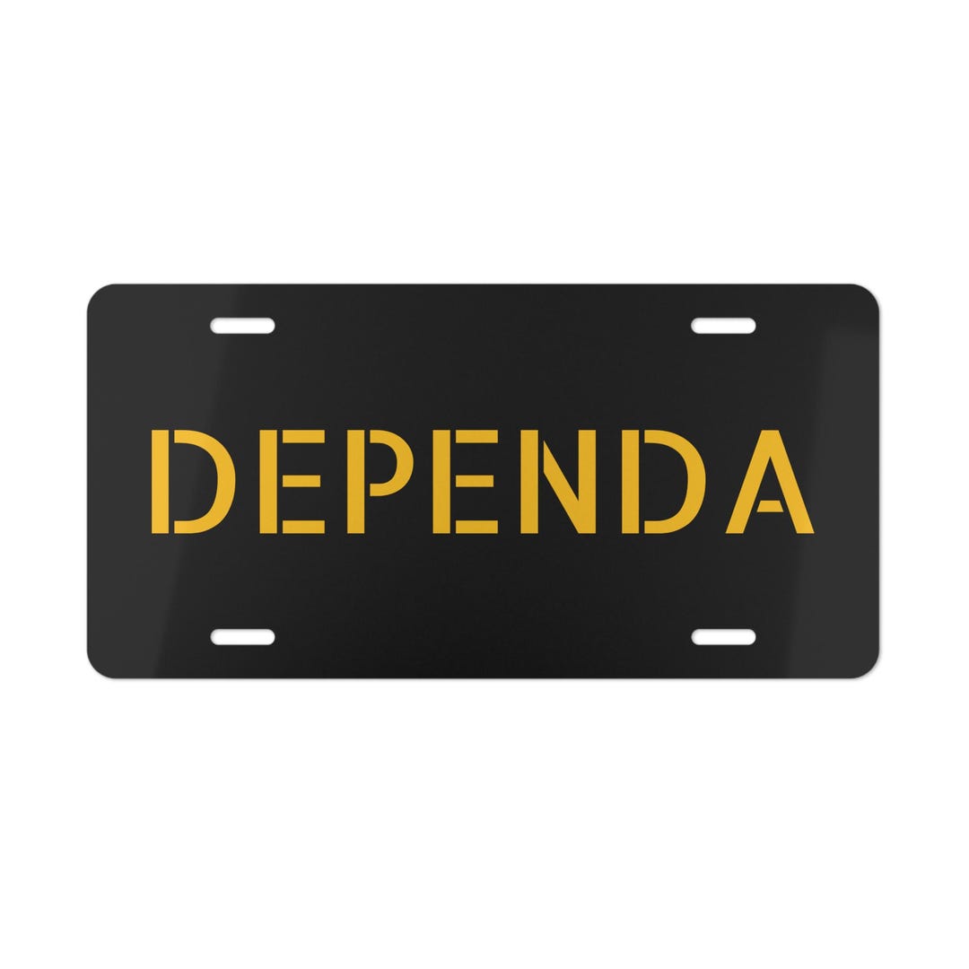 Army Dependa Vanity Plate Gifts for Soldiers Enlisted Officer Army ...