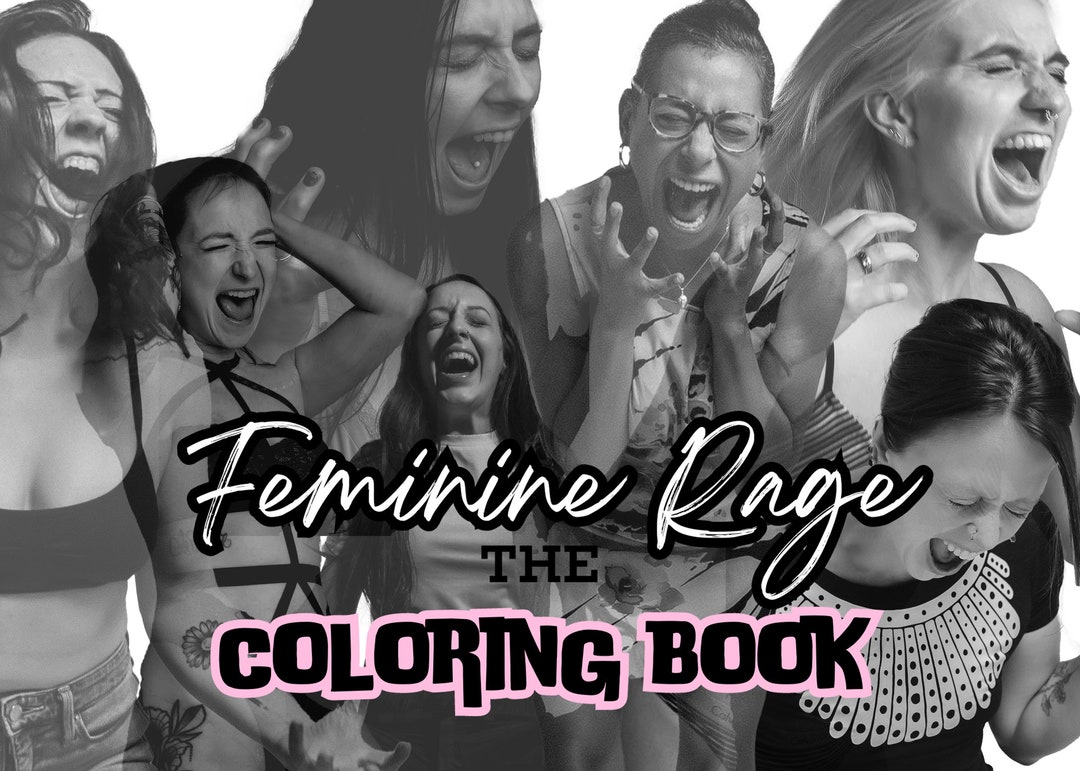 Feminine Rage Coloring Book - 26 Pages - Etsy