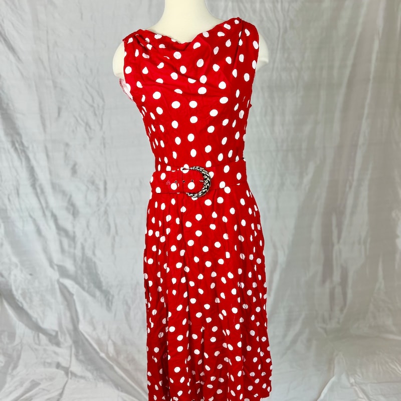 Red Polka Dot Dress - Etsy