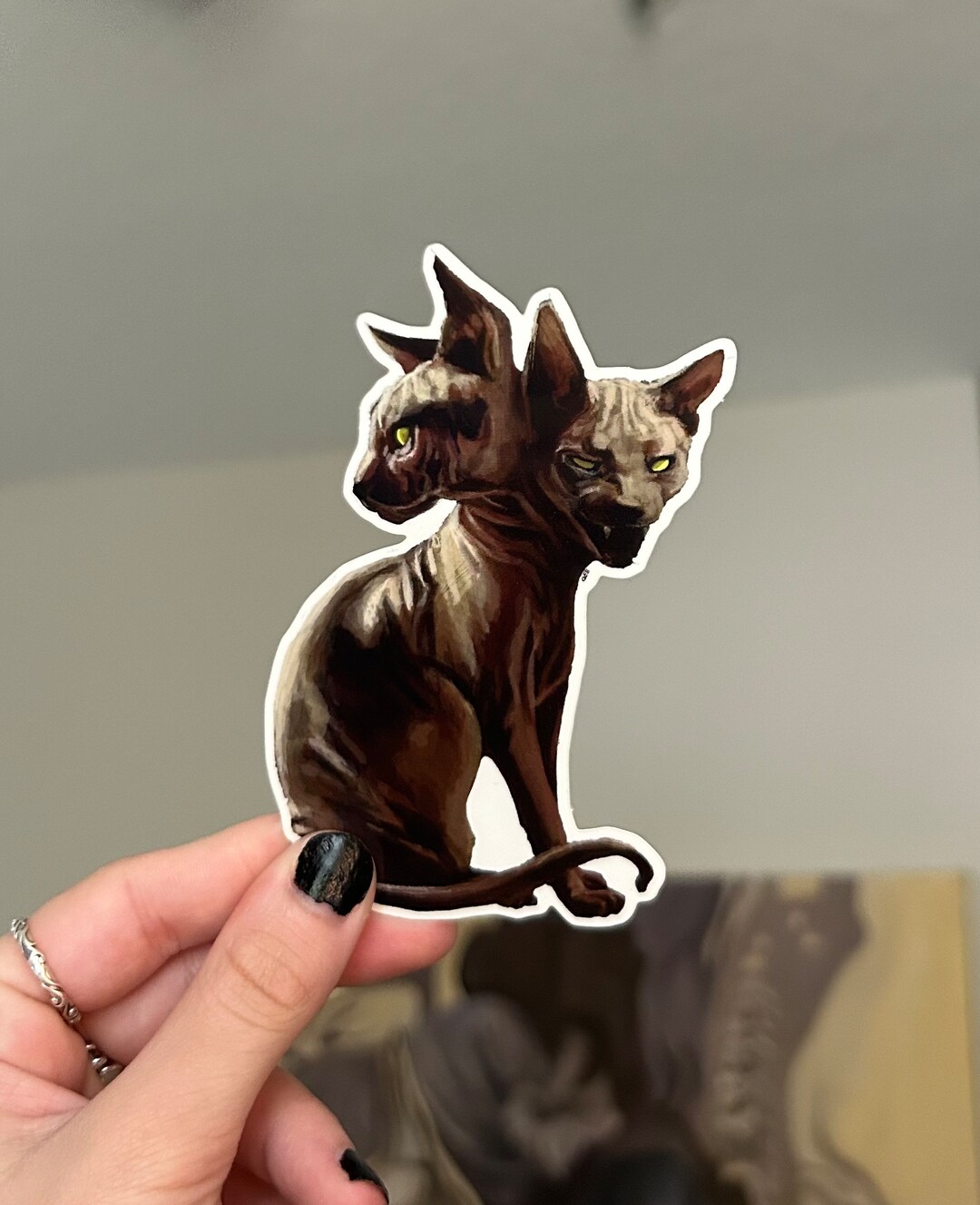 Sphynx Cat Vinyl Sticker - Etsy
