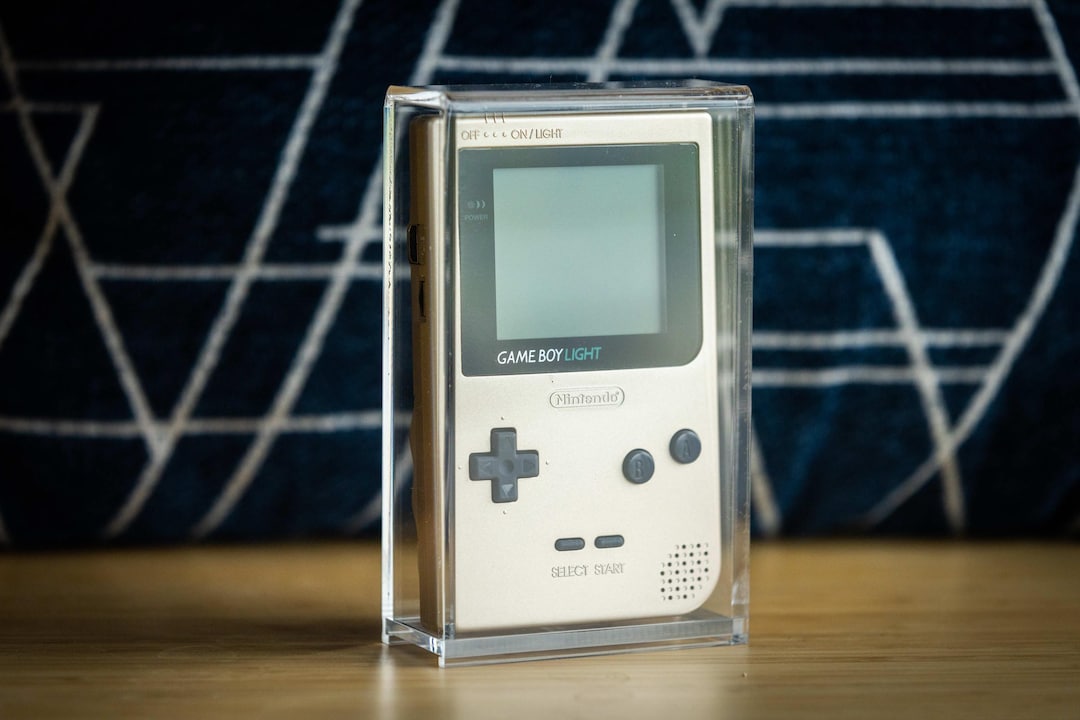 Japanese Game Boy Light Console Acrylic Nintendo Storage Display Case ...