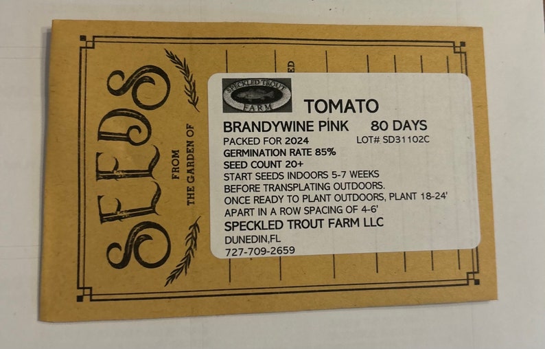 Tomato -brandywine Pink Seeds - Etsy