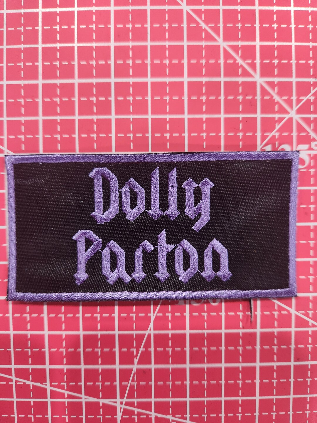 Dolly Parton Metal Logo Purple Embroidered Patch - Etsy