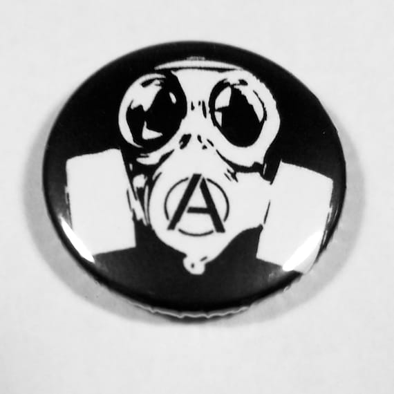 Anarchy Gas Mask 1 Inch Button - Etsy