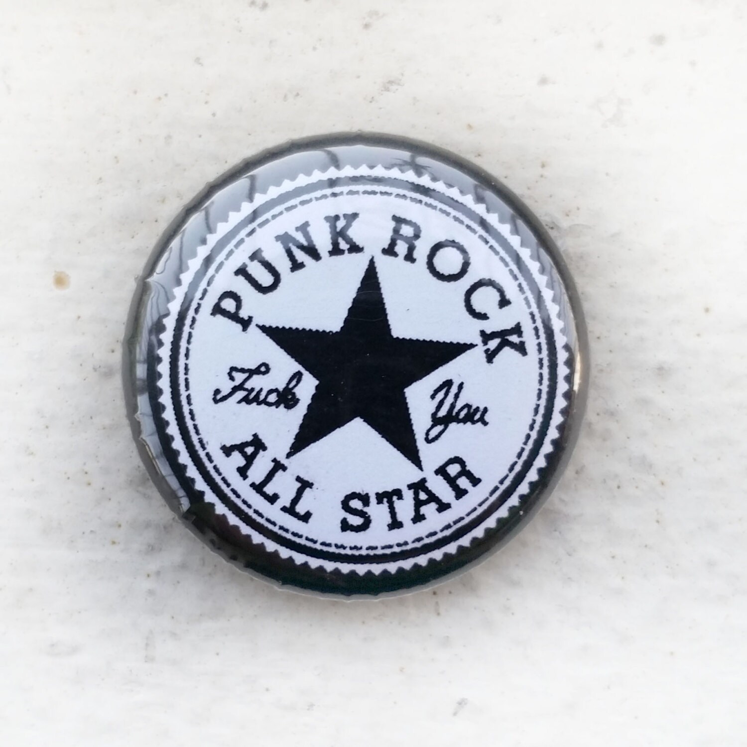 Punk Rock All Star 1 Inch Button - Etsy