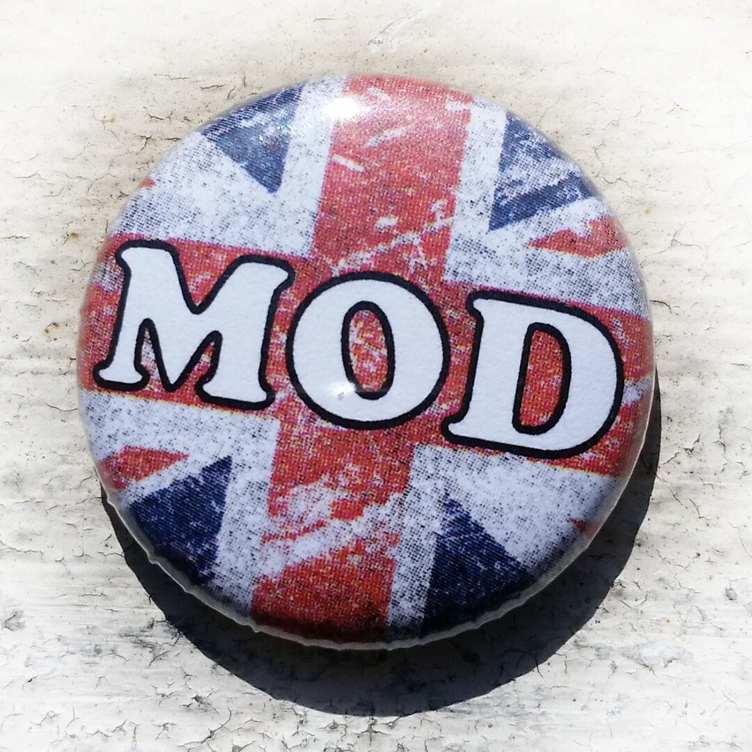 Mod British Flag 1 Inch Button - Etsy