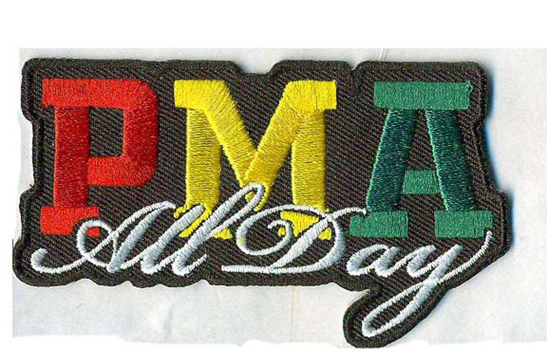 PMA All Day Embroidered Patch - Etsy