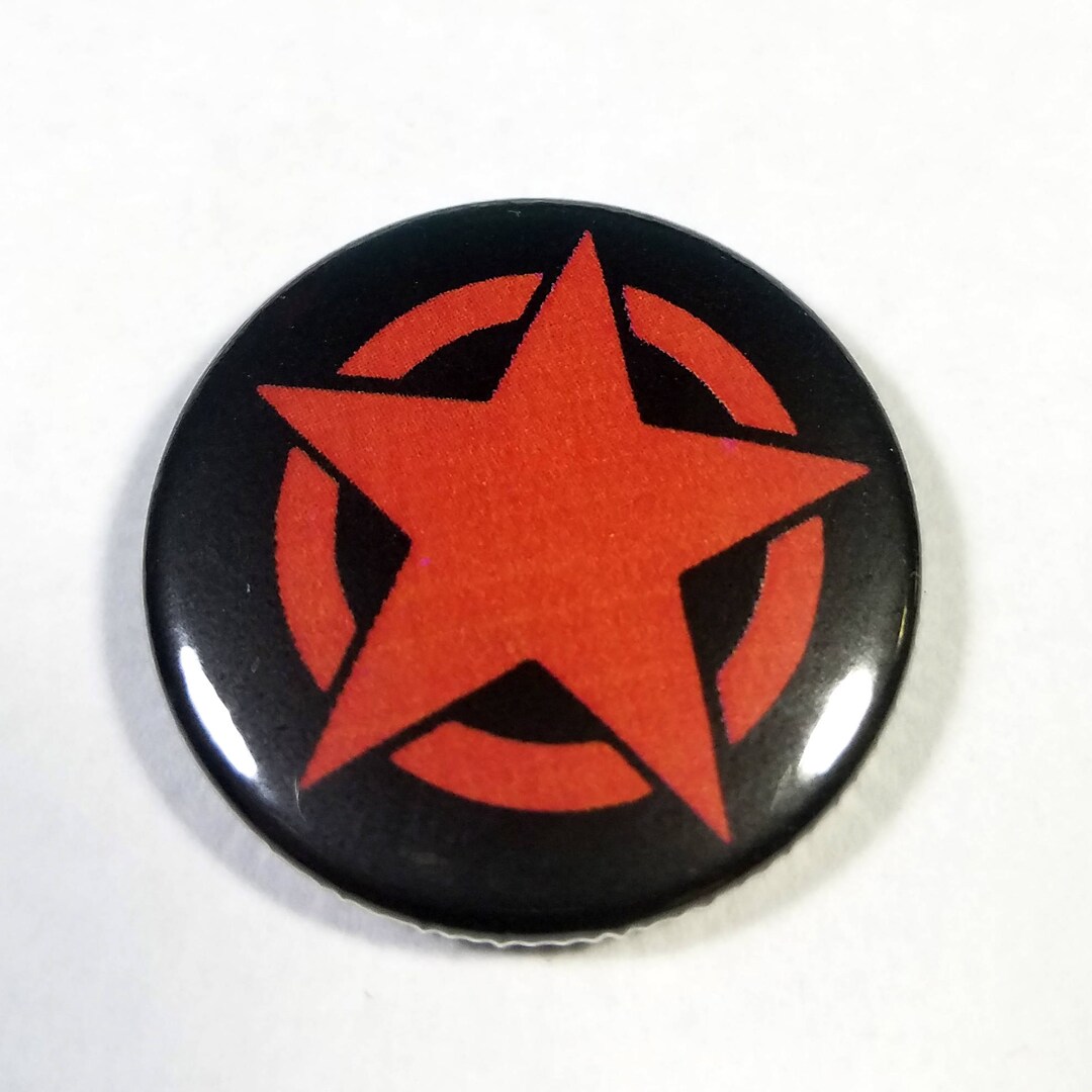 Red Star 1 Inch Button - Etsy