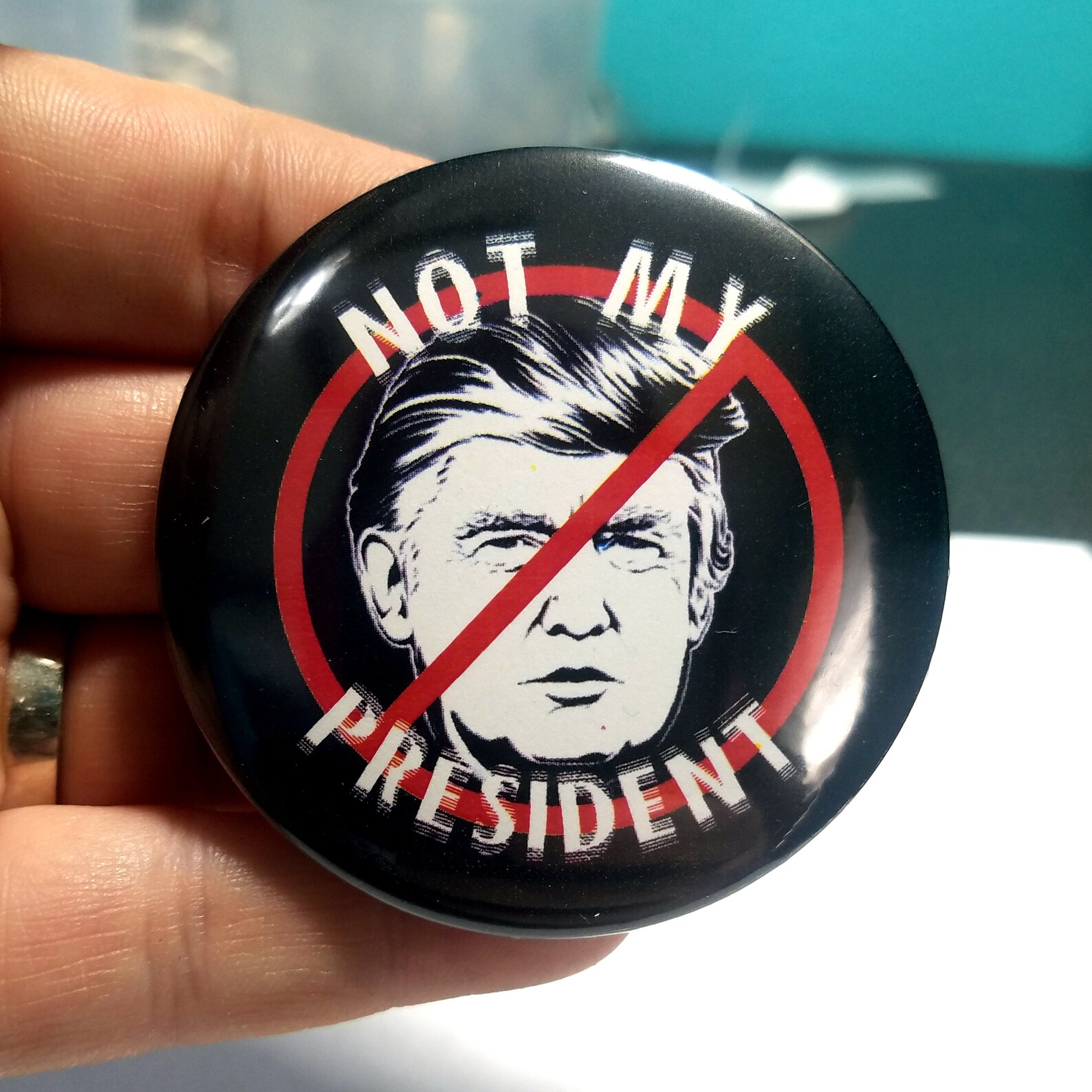 Not My President 2.25 Inch Button - Etsy