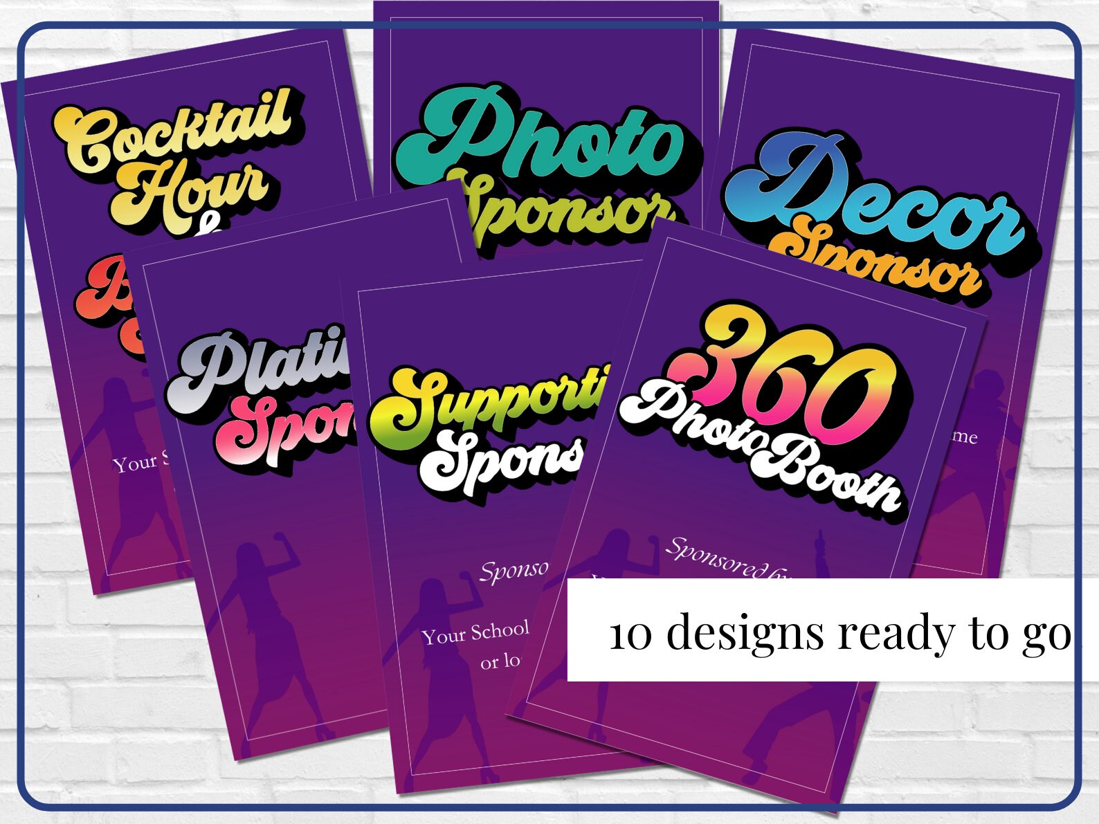 Groovy Disco Fever Themed Posters for Your Next Event, Gala, School ...