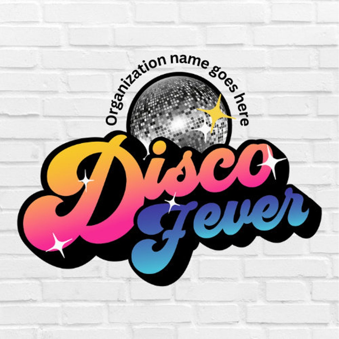 Groovy Disco Fever Logo - Fun 1970’s Styled Logo for Events, Functions ...