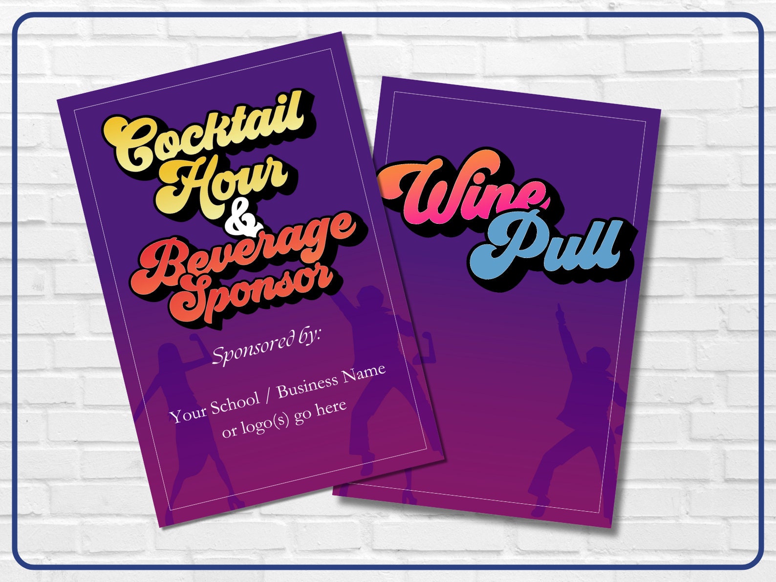 Groovy Disco Fever Themed Posters for Your Next Event, Gala, School ...