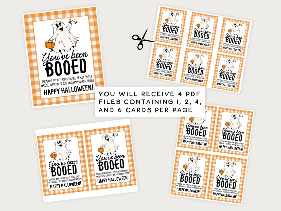 You've Been Booed Tags, Halloween Printable, Boo Your Neighbors ...