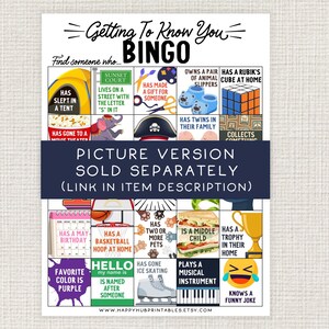 Kids Getting to Know You BINGO, Classroom Ice Breaker Game, Find ...