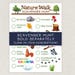 Nature Walk My Five Senses, Hiking Printable, Kids Camping Activity ...