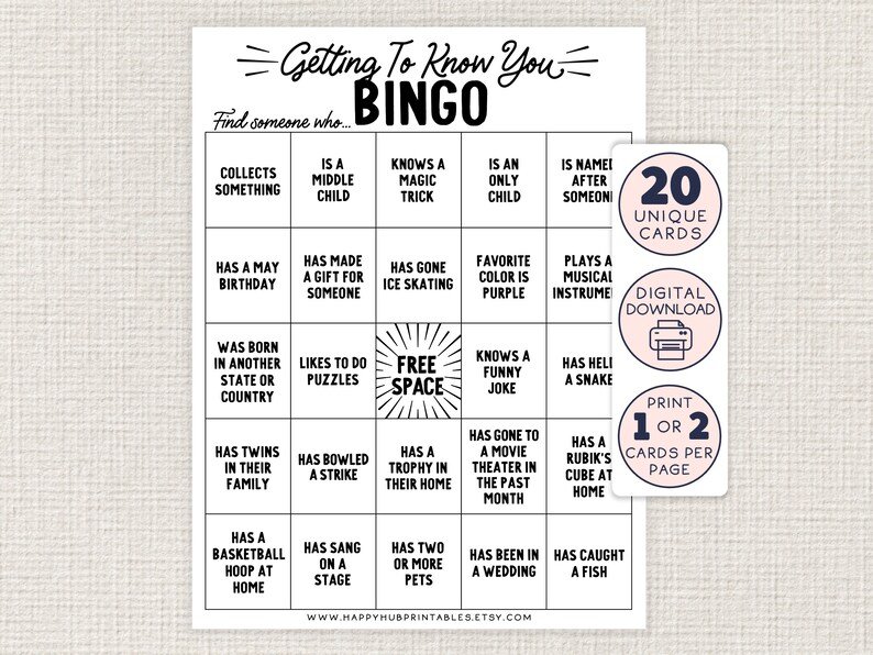 Kids Getting to Know You BINGO, Classroom Ice Breaker Game, Find ...