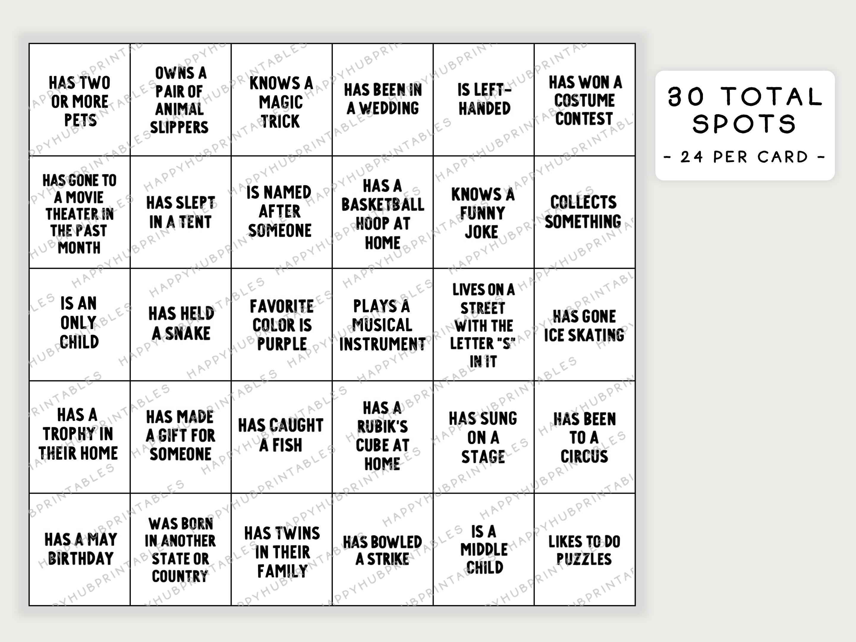 Kids Getting to Know You BINGO, Classroom Ice Breaker Game, Find ...