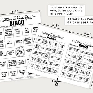 Adult Getting to Know You BINGO, Ice Breaker Game, Business Meeting ...