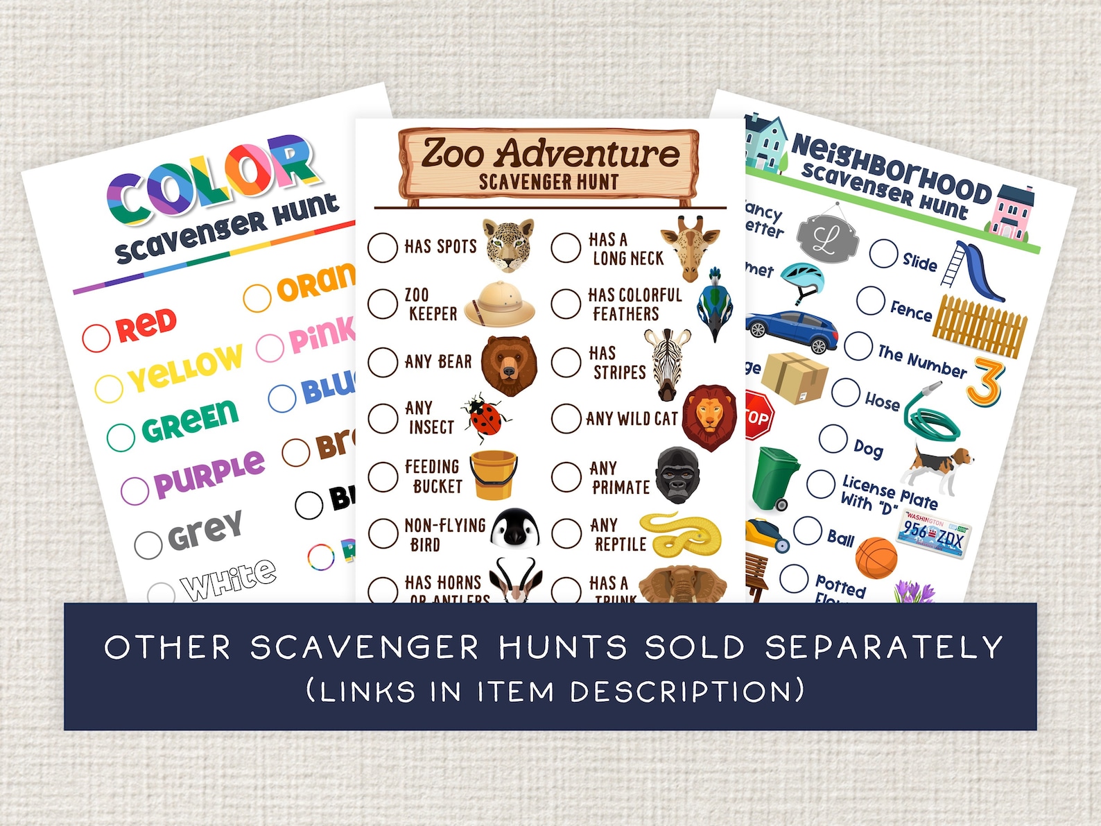 Nature Walk Scavenger Hunt, Hiking Printable, Kids Summer Camp Activity ...