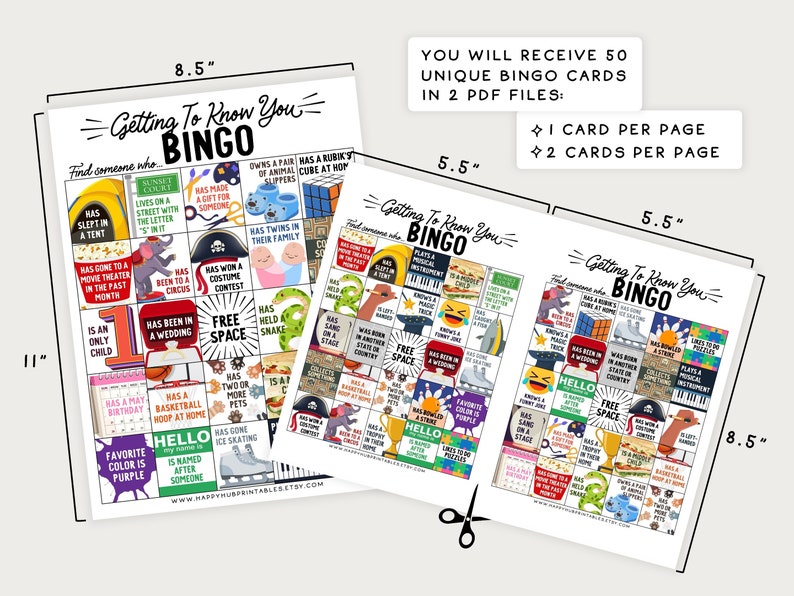 Kids Getting to Know You BINGO, Classroom Ice Breaker Game, Find ...