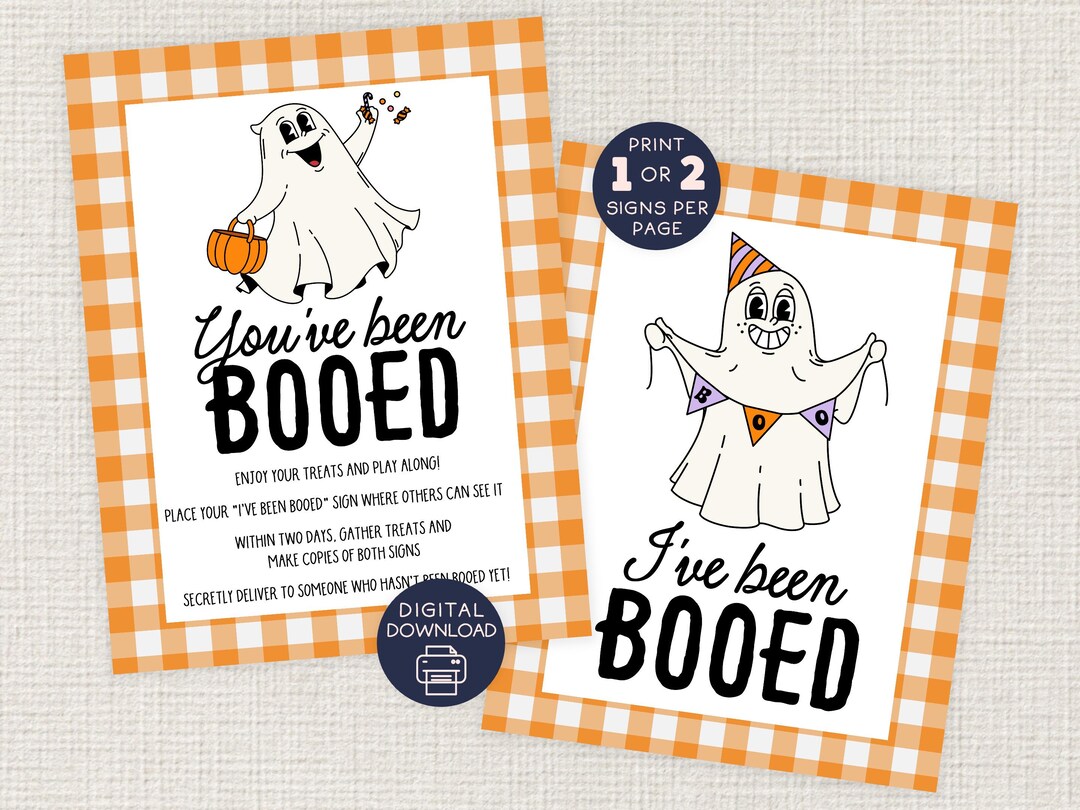 You've Been Booed, Printable Halloween Office Game, Fun Activity ...