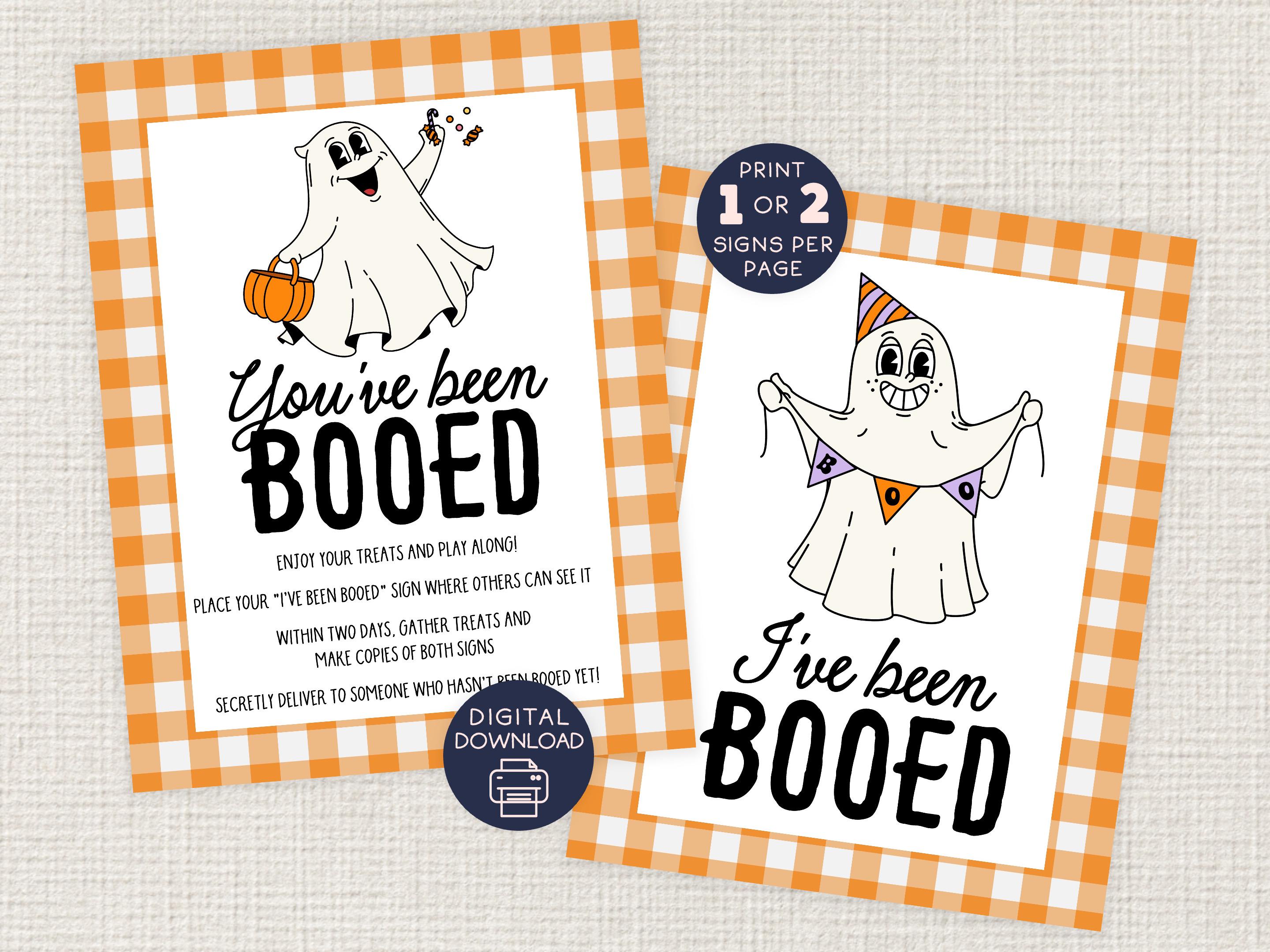 You've Been Booed, Printable Halloween Office Game, Fun Activity ...