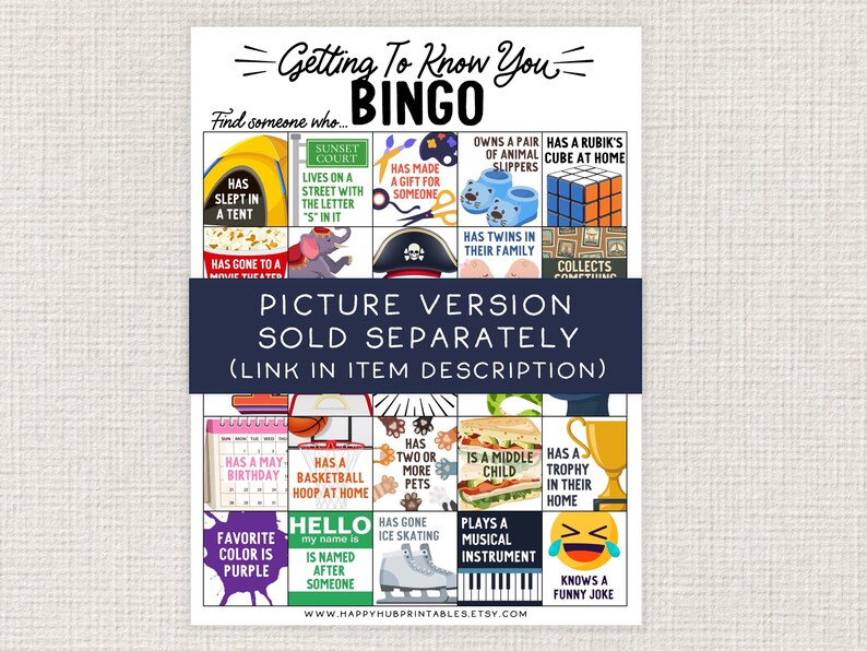 Kids Getting to Know You BINGO, Classroom Ice Breaker Game, Find ...