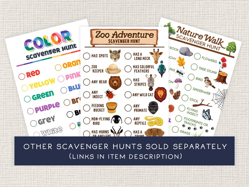 Neighborhood Scavenger Hunt, Fun Printable for Kids, Seek and Find ...