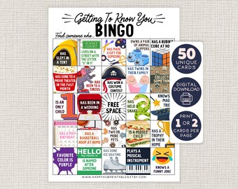 Get to Know You Bingo Printable for Elementary School Aged Kids ...