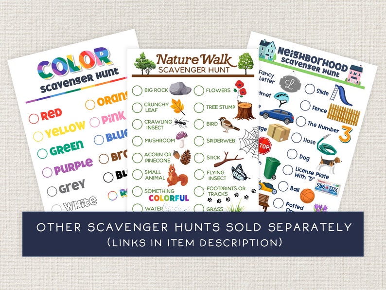Zoo Adventure Scavenger Hunt, Fun Printable Game, Kids Day Camp ...