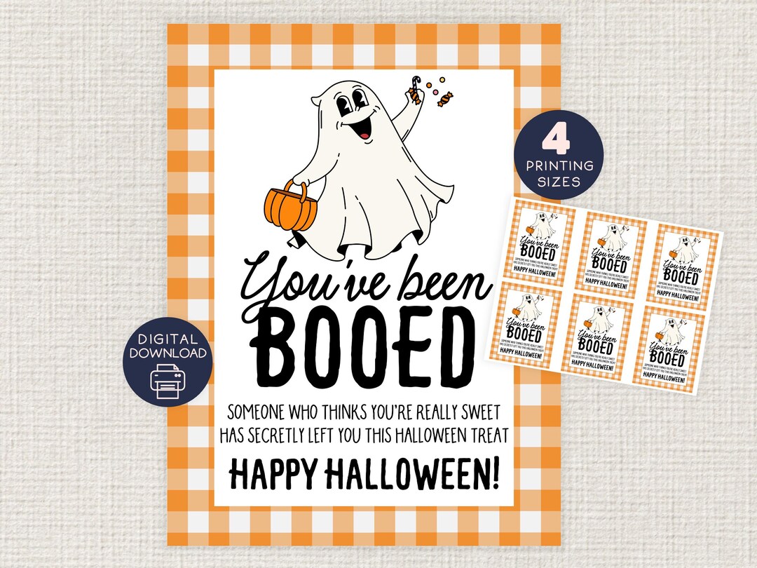 You've Been Booed Tags, Halloween Printable, Boo Your Neighbors ...