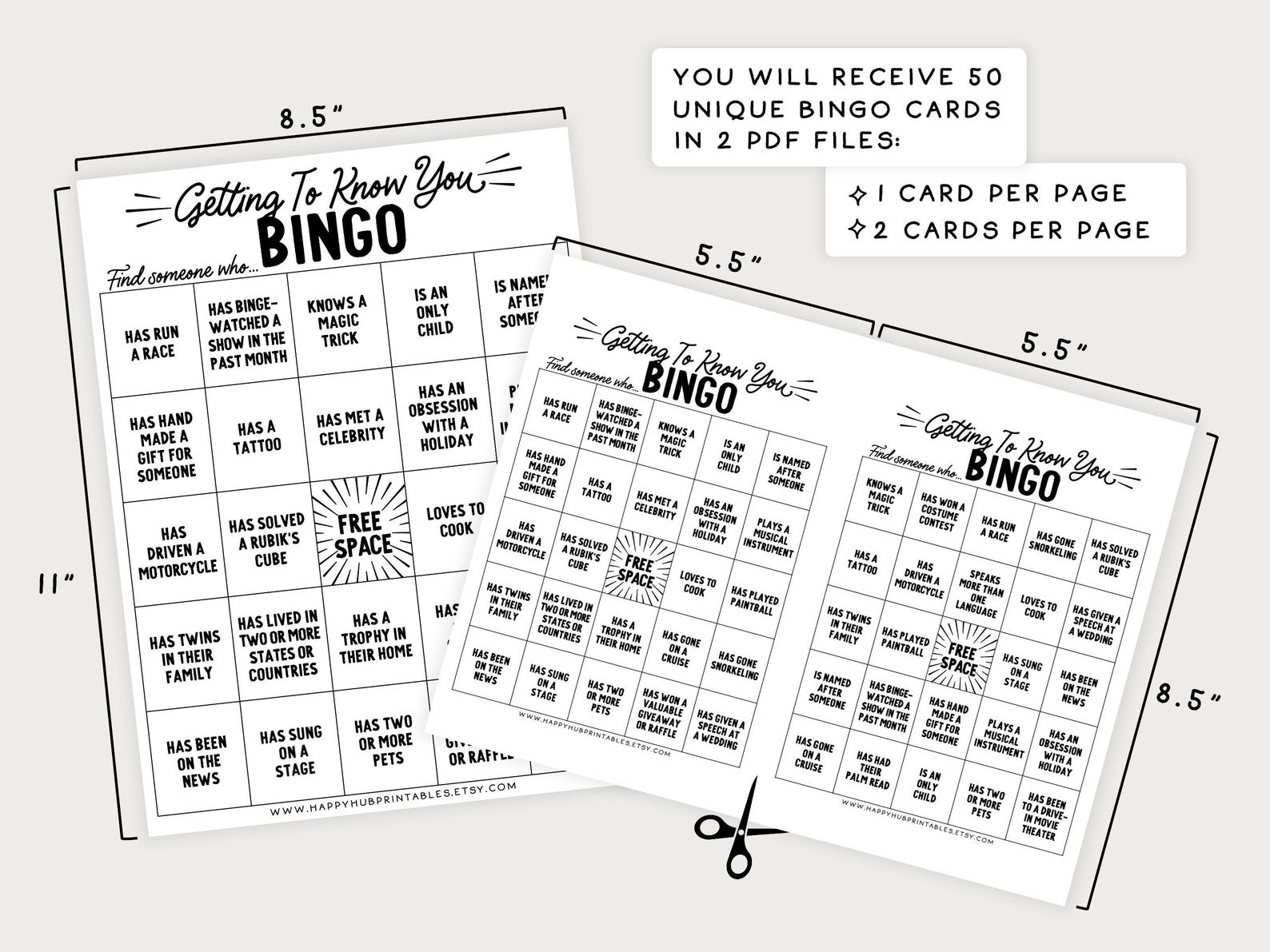 Adult Getting to Know You BINGO, Ice Breaker Game, Business Meeting ...