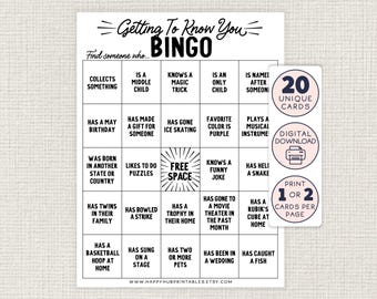 Kids Getting to Know You BINGO, Classroom Ice Breaker Game, Find ...