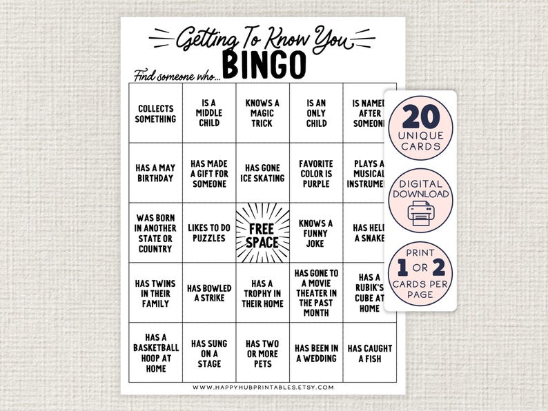 Kids Getting to Know You BINGO, Classroom Ice Breaker Game, Find ...