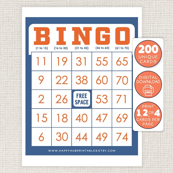 Vintage Bingo Cards - Etsy