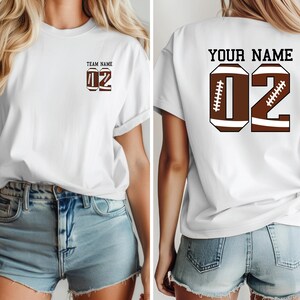 Comfort Colors® Custom Team T-shirt, Personalized Soccer Name and ...