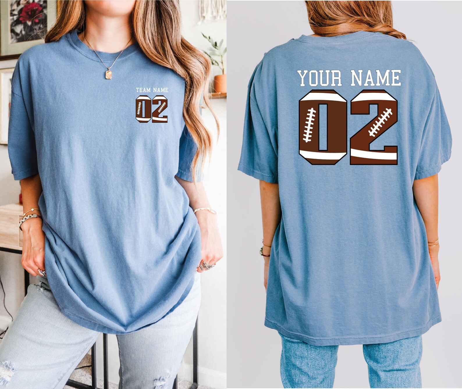 Comfort Colors® Custom Team T-shirt, Personalized Soccer Name and ...