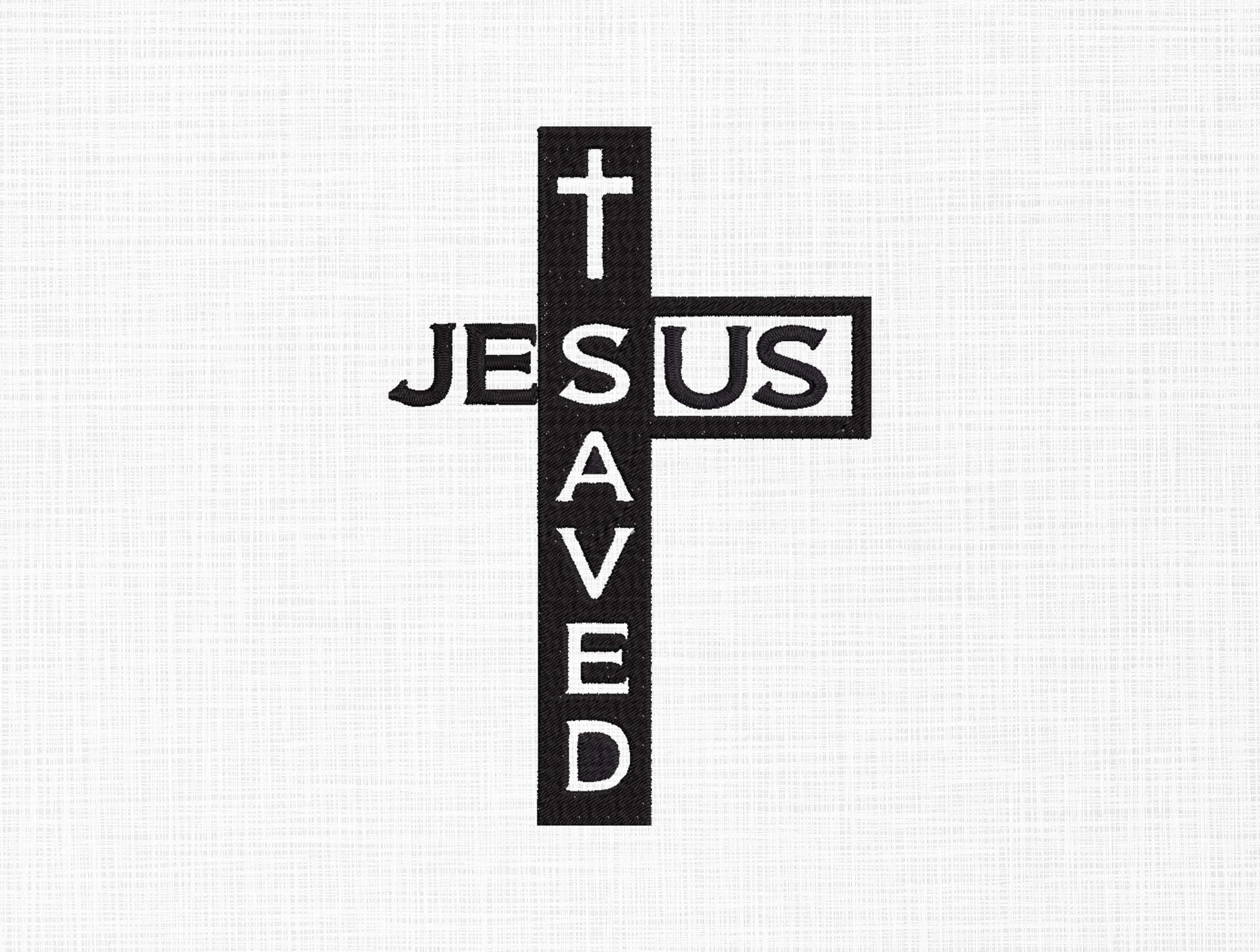 Jesus Saved Cross Embroidery Design, 5 Sizes (digital Download) - Etsy