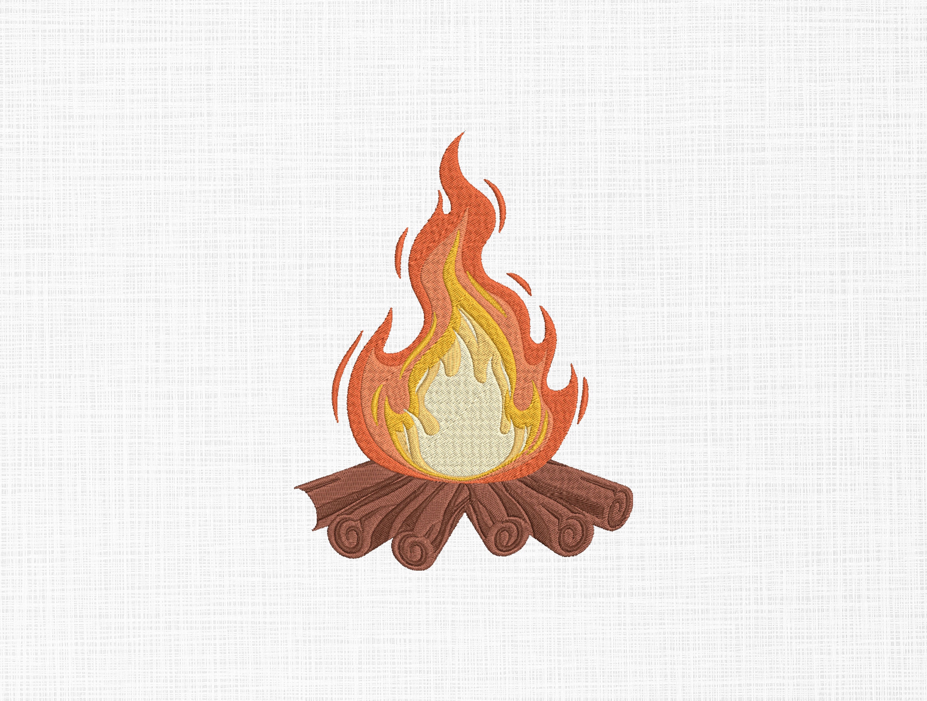 Fire Embroidery Design Bonfire Embroidery Design Wood Embroidery Design ...