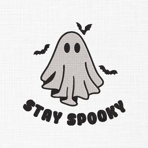 Stay Spooky Boo Embroidery Design Spooky Boo Embroidery Design ...