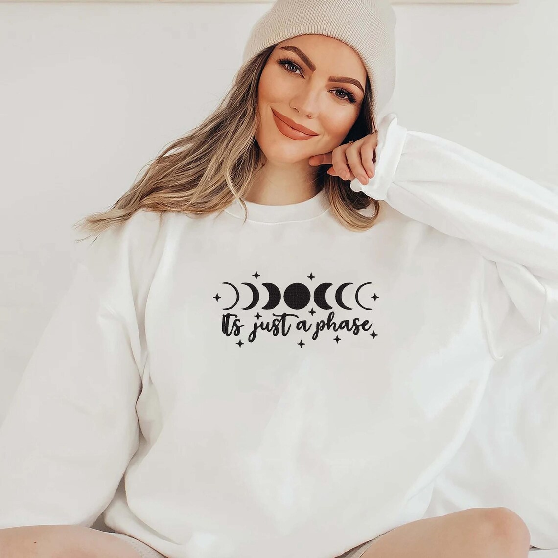 It's Just a Phase Embroidery Design Moon Phases Embroidery Design ...